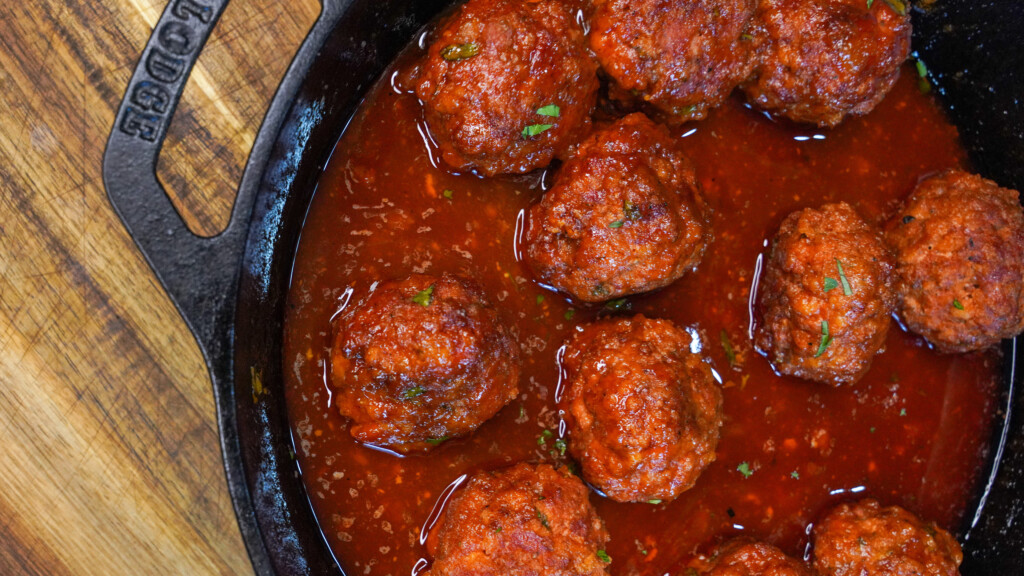 Honey Buffalo Smoked Wild Hog Meatballs - JennDanella.com