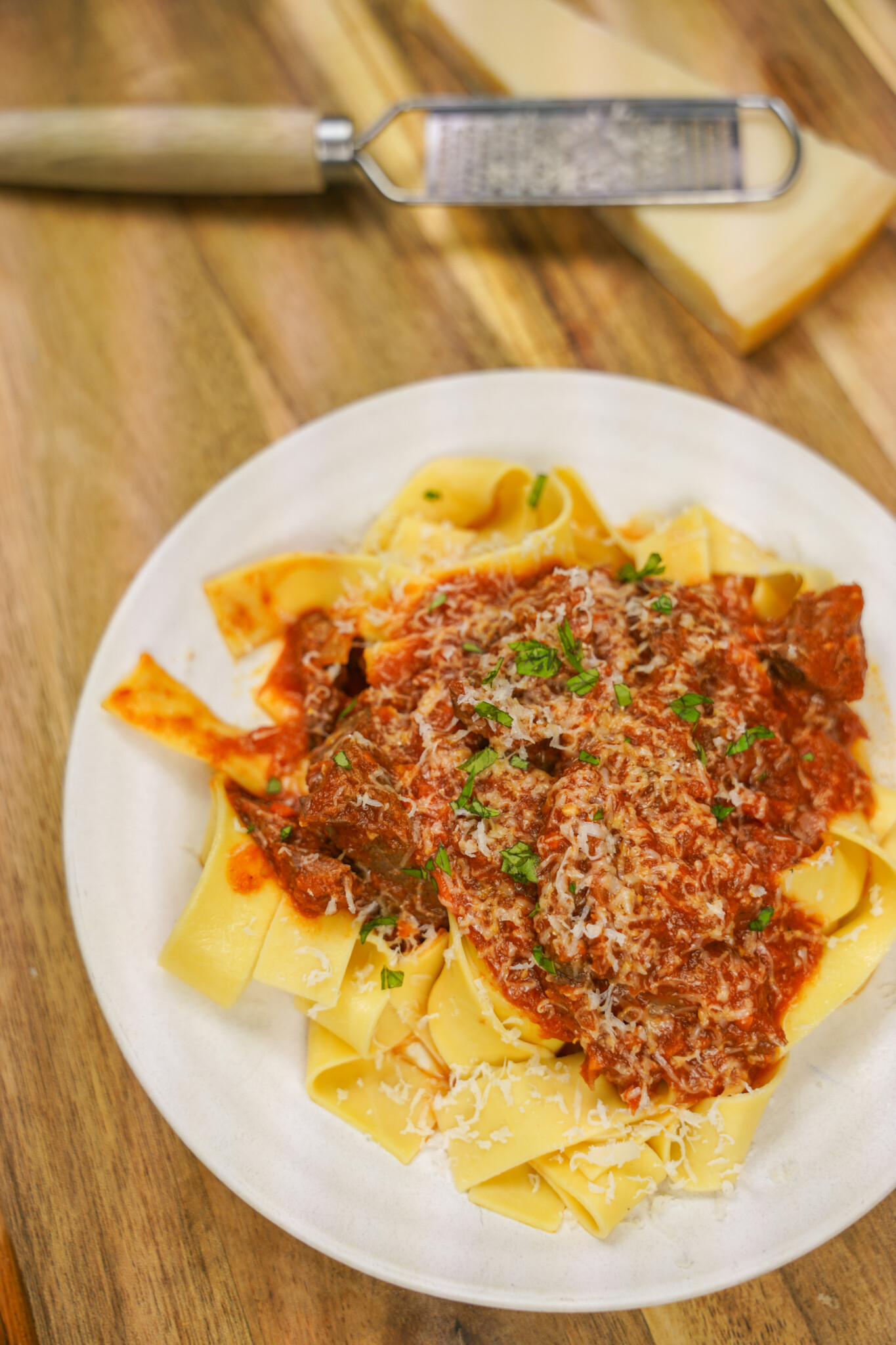 Venison Ragù with Pappardelle Pasta - JennDanella.com