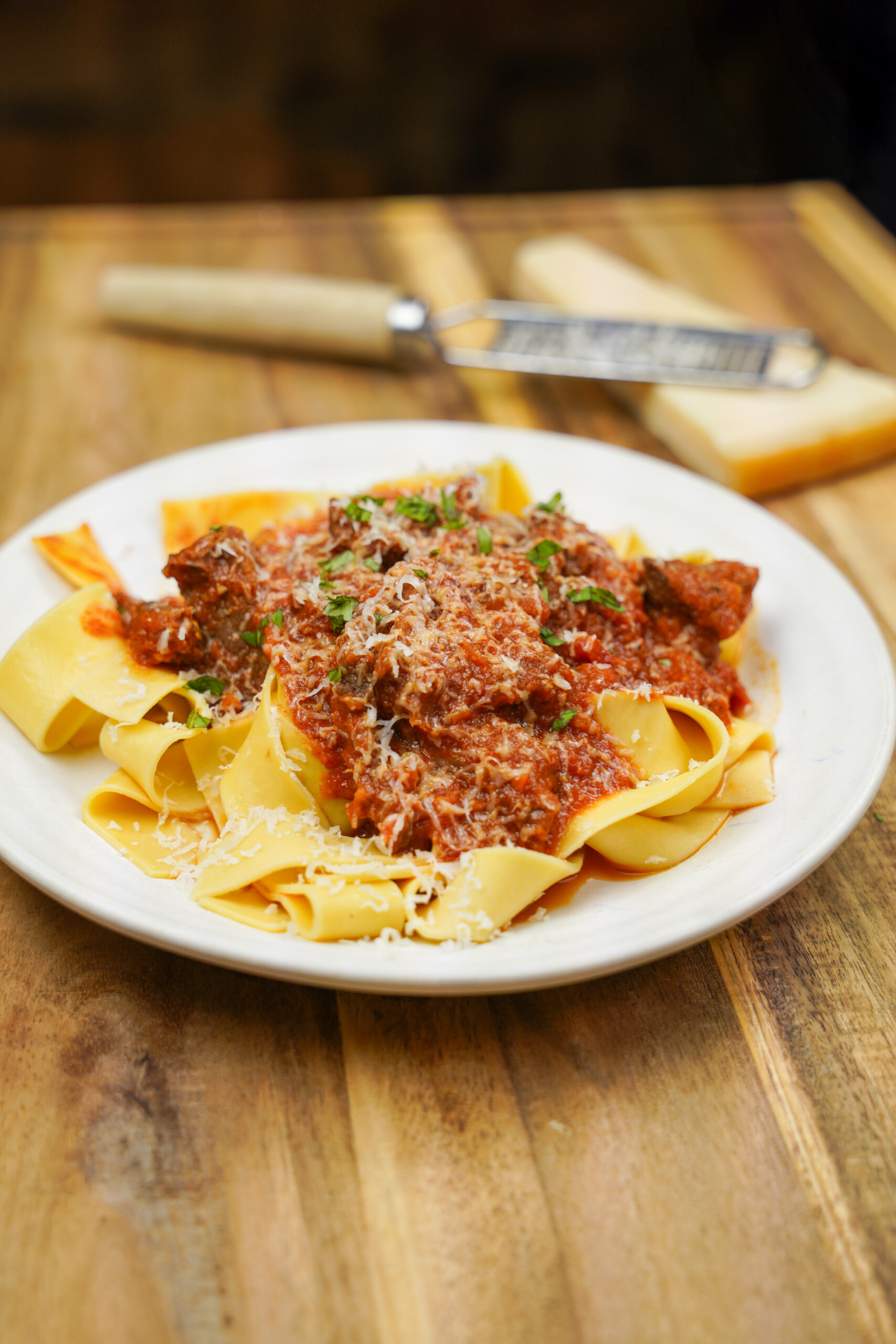 Venison Ragù with Pappardelle Pasta - JennDanella.com